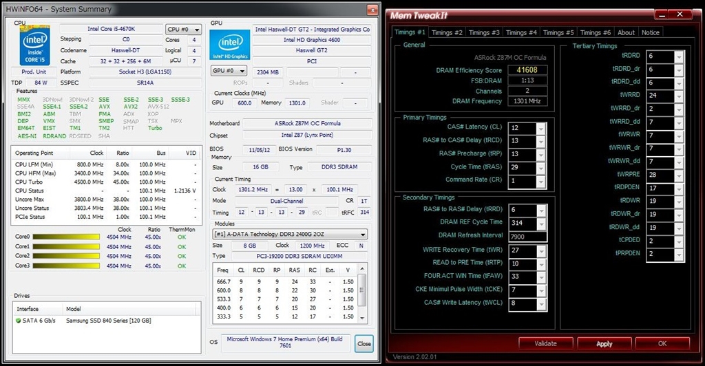 価格.com - 『2600MHz.CL12-13-13-29-1T.Mem Tweak It.41608』ADATA ...