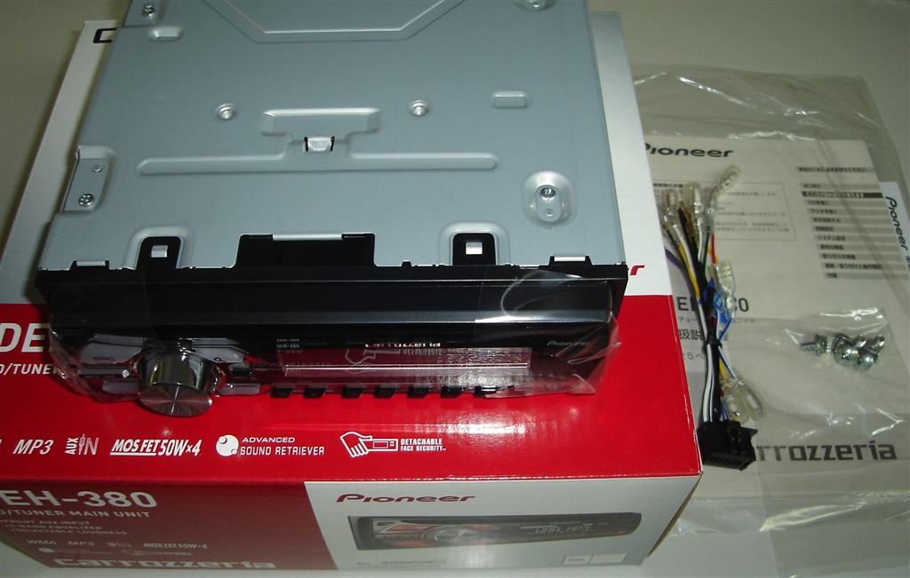 価格.com - 『開梱時に撮影 中身一式です』パイオニア DEH-380 Takesi_38さんのレビュー・評価投稿画像・写真「手軽で ...