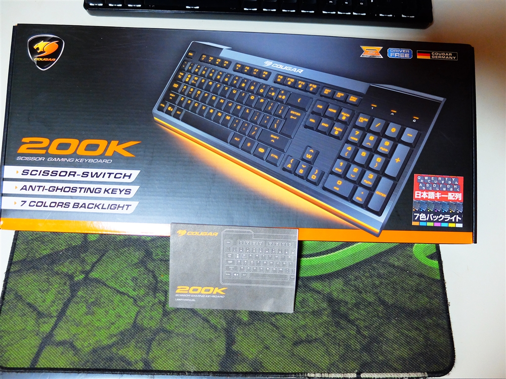 価格.com - COUGAR 200K gaming keyboard CGR-WXNMB-200 [マットブラック] オリエントブルーさん ...