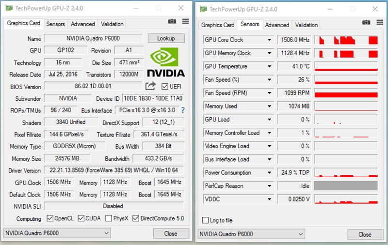 価格.com - 『GPU-Z』ELSA NVIDIA Quadro P6000 EQP6000-24GER [PCIExp 24GB] アワ ...