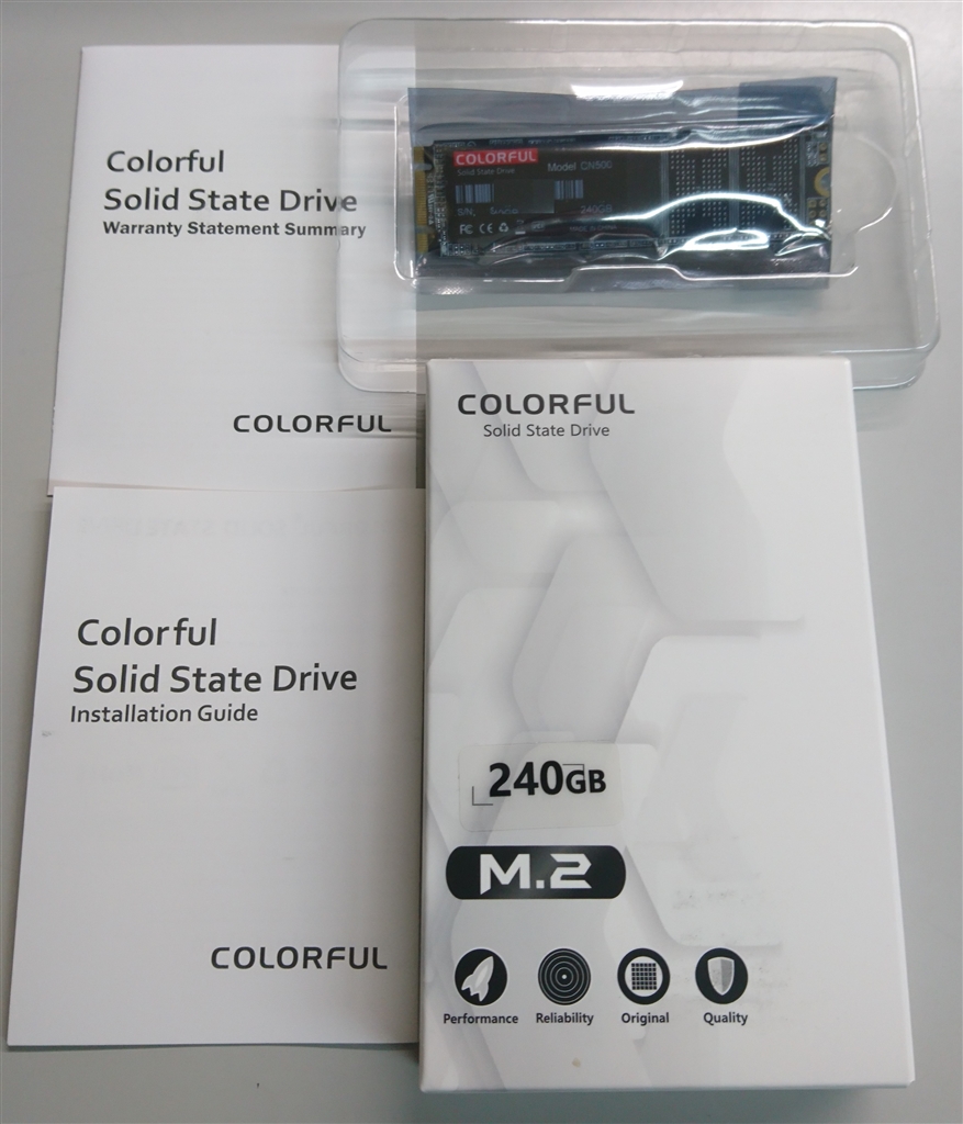 価格.com - 『箱と中身 メモリーモジュールより小さい』Colorful CN500 240G Takesi_38さんのレビュー・評価投稿 ...