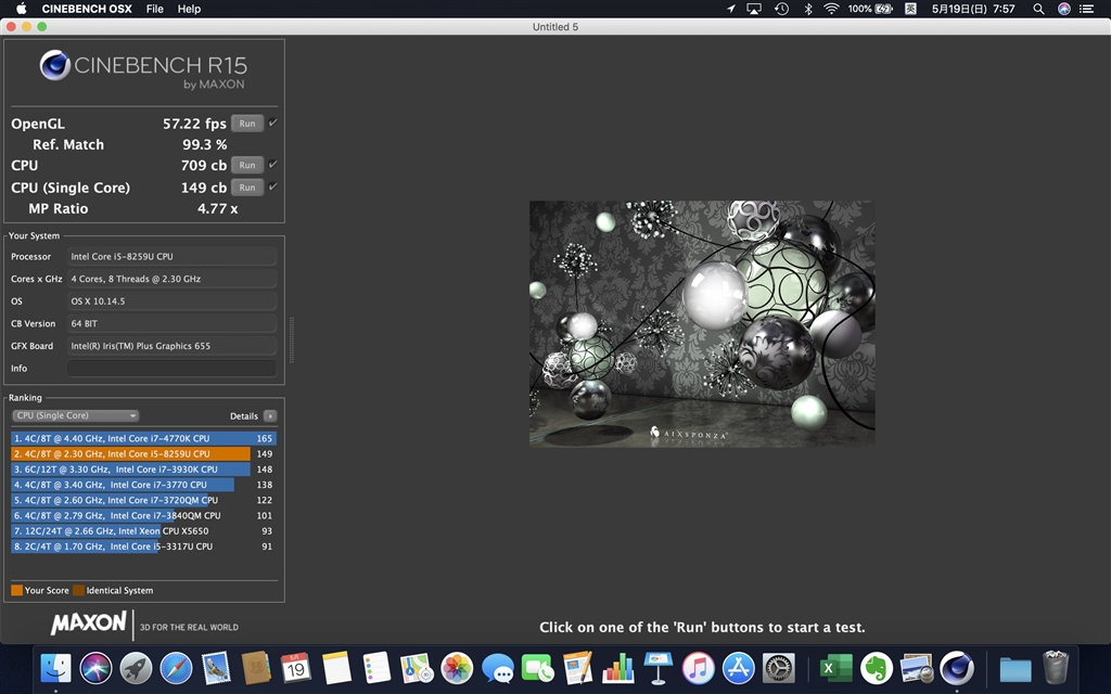 価格.com - 『Core i5でもCINEBENCH R15のCPUスコアで700 cbを超えています』Apple MacBook Pro ...