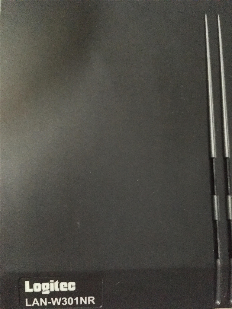 価格.com - ロジテック LAN-W301NR [ブラック] hapipokoさんのレビュー・評価投稿画像・写真「ジャンクで購入しました ...