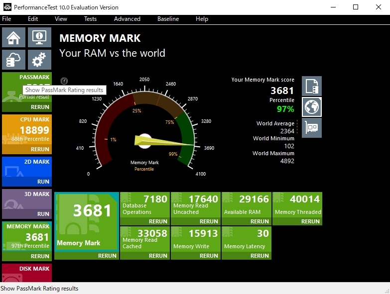 価格.com - 『PASSMARK メモリ』インテル Core i7 10700 BOX りんすみんとさんのレビュー・評価投稿画像・写真 ...