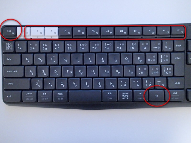 価格.com - 『F1～F12とファンクション（ホームや音量キー）の切り替えにfn＋escの操作が必要』ロジクール K370s Multi ...