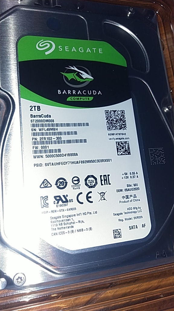 価格.com - SEAGATE ST2000DM008 [2TB SATA600 7200] sg5f_x20さんのレビュー・評価投稿画像 ...
