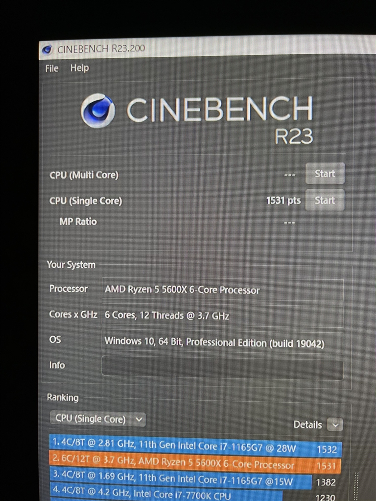 価格.com - 『CineBenchR23でのシングル』AMD Ryzen 5 5600X BOX ココの友達さんのレビュー・評価投稿画像 ...