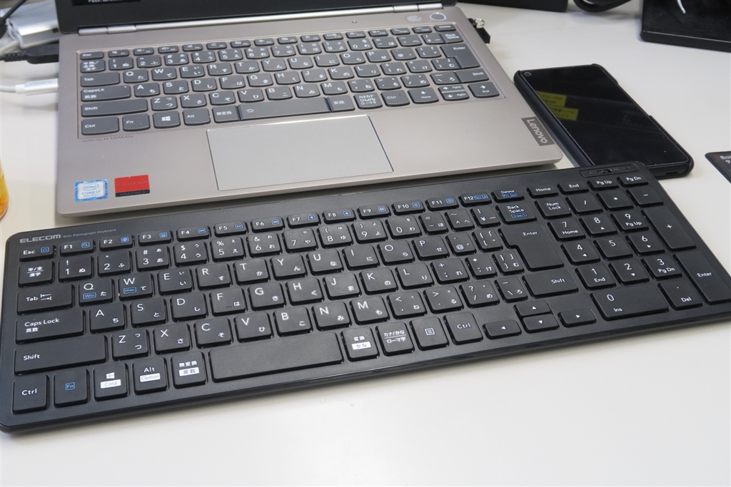 価格.com - 『Lenovo ThinkBook 14とのサイズ感』エレコム TK-FDP099TBK [ブラック] 2階の部室さんのレビュー・評価投稿画像・写真「ノートPCを使っている ...