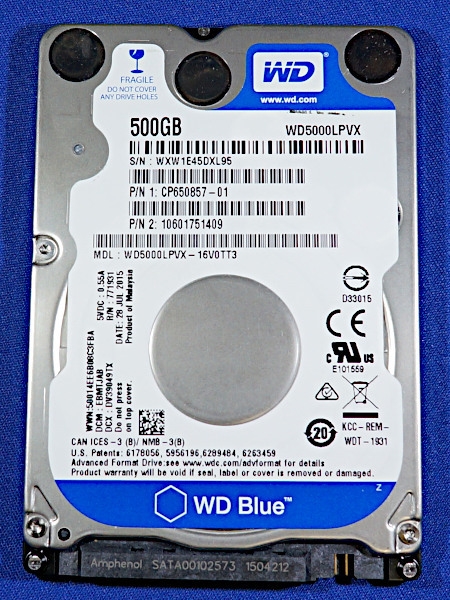 価格.com - WESTERN DIGITAL WD5000LPVX [500GB 7mm] あずたろうさんのレビュー・評価投稿画像・写真 ...