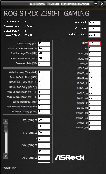 価格.com - 『tREFI値をMaxに』G.Skill F4-3600C19D-32GSXWB [DDR4 PC4-28800 16GB ...
