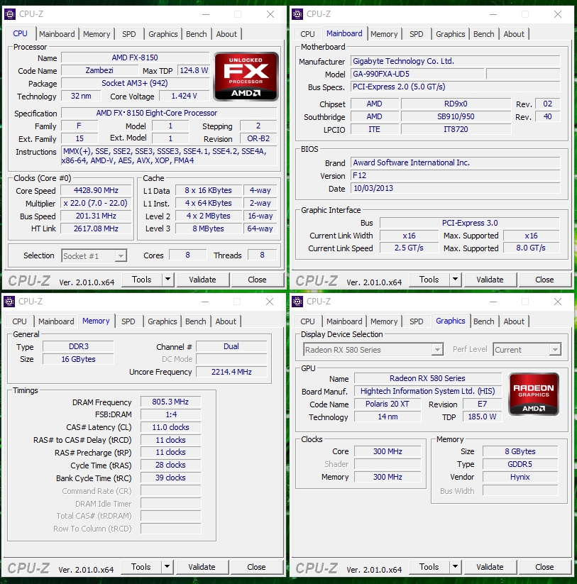 価格.com - 『写真「CPUZ各種情報」』AMD FX-8150 BOX ムカムカ太郎さんのレビュー・評価投稿画像・写真「昔のハイエンドは ...
