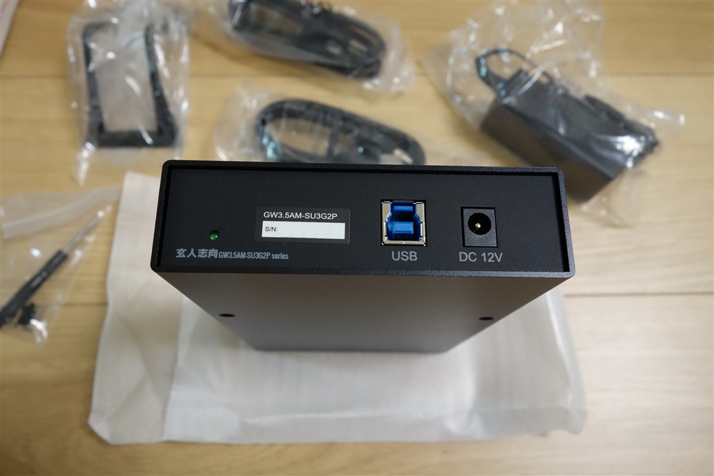 価格.com - 玄人志向 GW3.5AM-SU3G2P TZCさんのレビュー・評価投稿画像・写真「外付けHDDケースとして十分です」[661299]