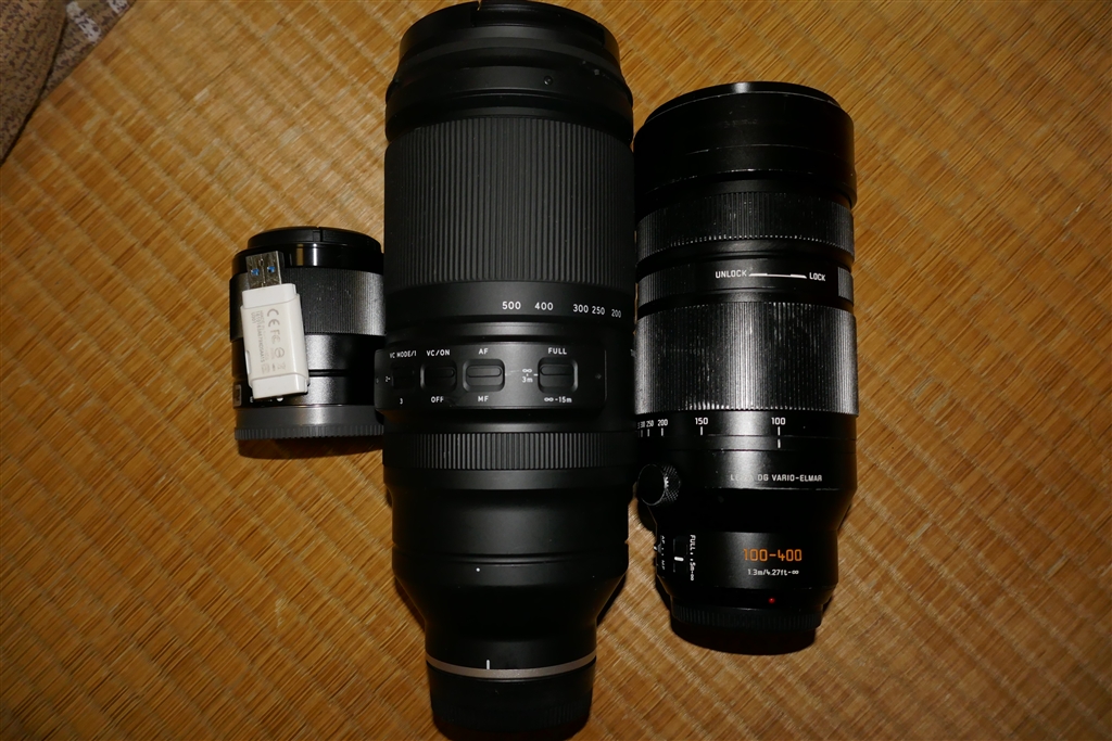 価格.com - 『大きさのイメージ（左：ソニー28mmF2、中：本レンズ、右：パナライカ100-400mm）』TAMRON 150 ...