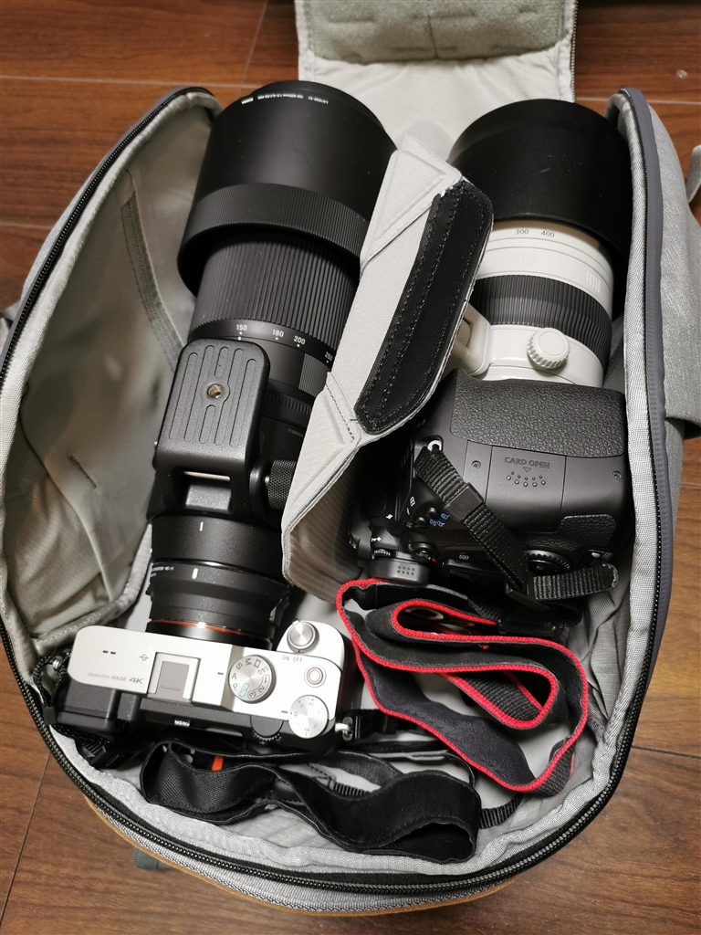 価格.com - 『α7C＋MC-11＋シグマ150-600Cと、EOS 80D＋EF100-400L2』Peak Design BEDBZ-15-AS-2 [アッシュ] 久よしさんのレビュー ...