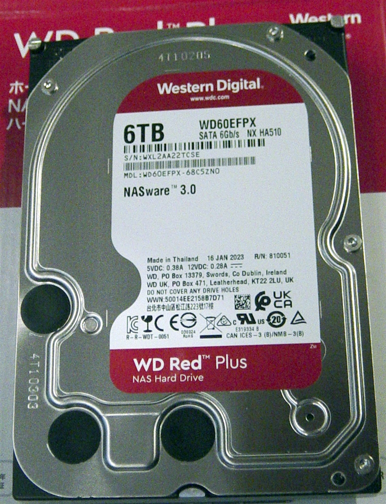 価格.com - 『WD60EFPX』WESTERN DIGITAL WD60EFPX [6TB SATA600 5400] あまちゅあ ...