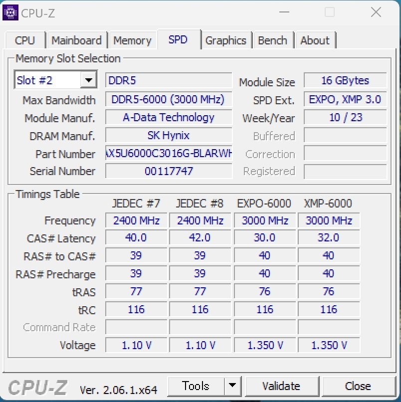 価格.com - ADATA AX5U6000C3016G-DCLARWH-DP [DDR5 PC5-48000 16GB 2枚組] ドスパラ ...