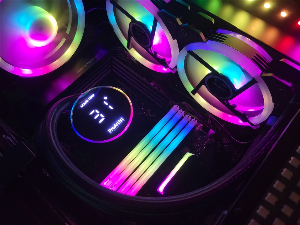 価格.com - 『水温表示部も加工がしてあって思ったよりもいい感じです』ProArtist GRATIFY AIO3-BK [Black ...