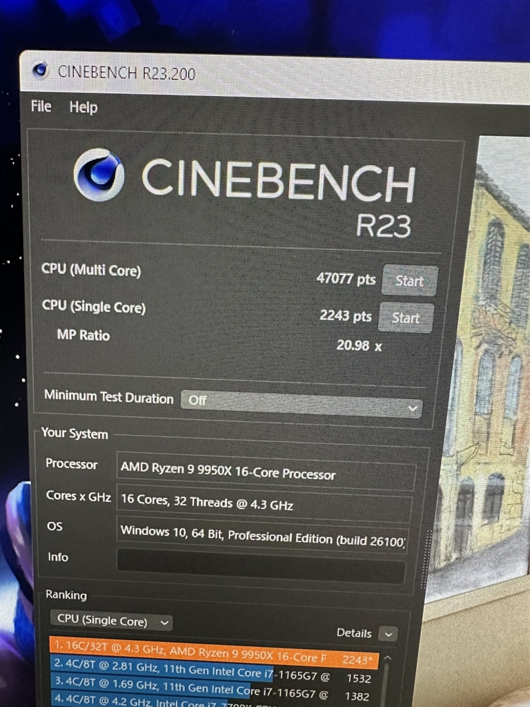 価格.com - 『CO -35で簡単にCINEBENCH R23 マルチ47000pts台突入！』AMD Ryzen 9 9950X BOX ...