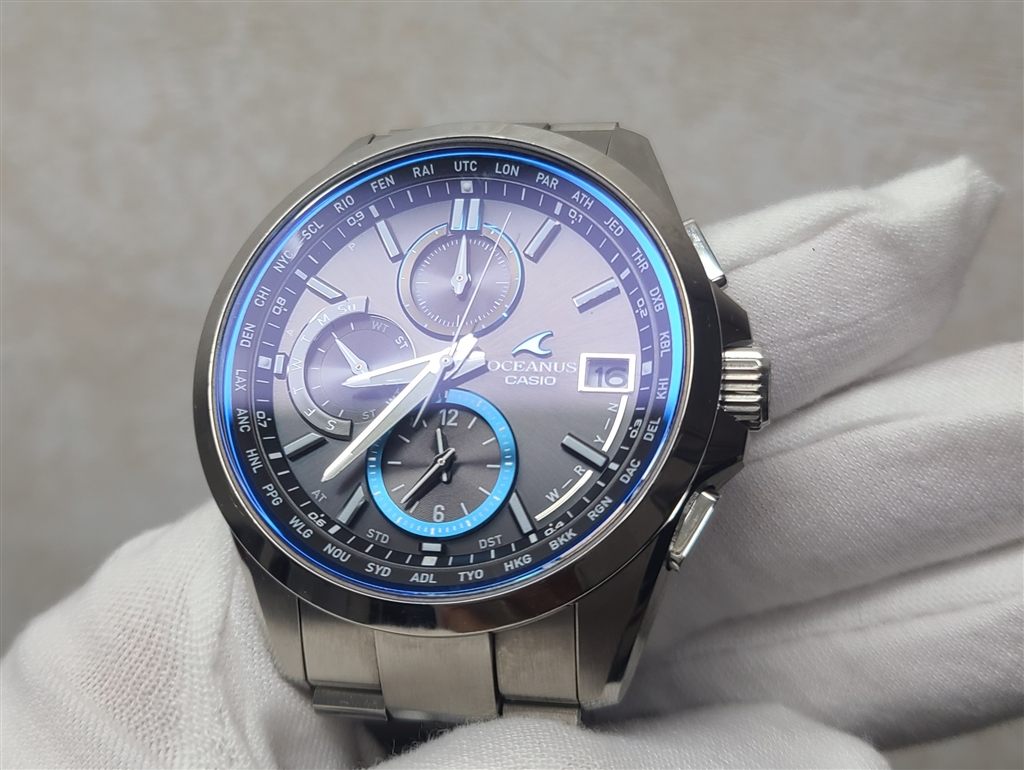 価格.com - 『青が綺麗』カシオ オシアナス OCW-T2600-1AJF Zaw@さんのレビュー・評価投稿画像・写真「普遍的王道デザイン 約10年使用して」[758430]