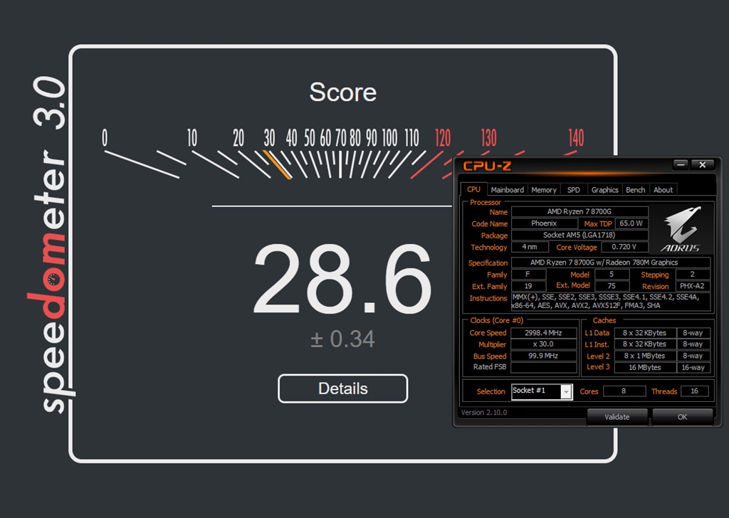 価格.com - 『Speedometer 3.0』AMD Ryzen 7 8700G BOX B7Rさんのレビュー・評価投稿画像・写真「必要 ...