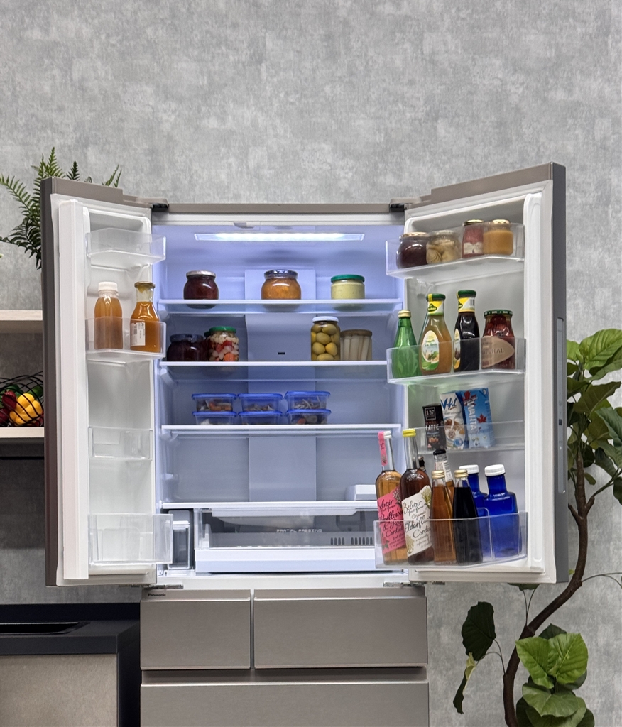 価格.com - 『冷蔵室のレイアウト。全体が均一に冷える構造となっている。』パナソニック NR-F55HY2-N [ヘアラインシャンパン ...